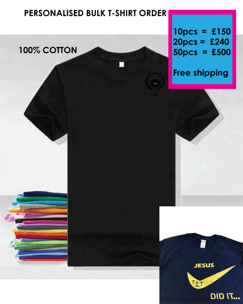 BULK T-Shirt Order | Screen Printing | Embroidery | Unisex Cotton T ...