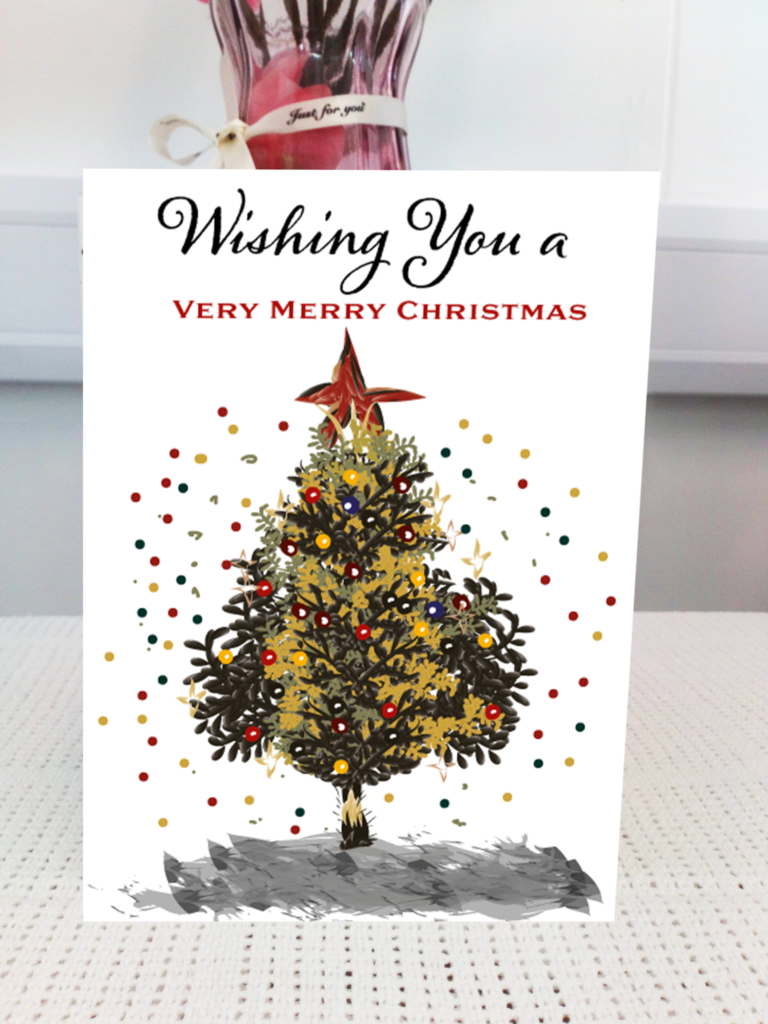 TRADITIONAL CHRISTMAS CARD | Classic Card | Illustrated Card ...