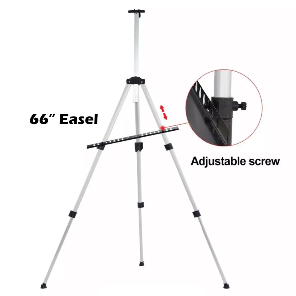 Reinforced Artist Easel Stand | Extra Thick Aluminium Tripod Display ...