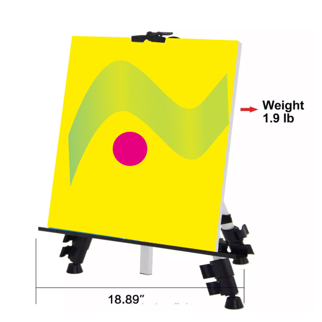 Reinforced Artist Easel Stand | Extra Thick Aluminium Tripod Display ...