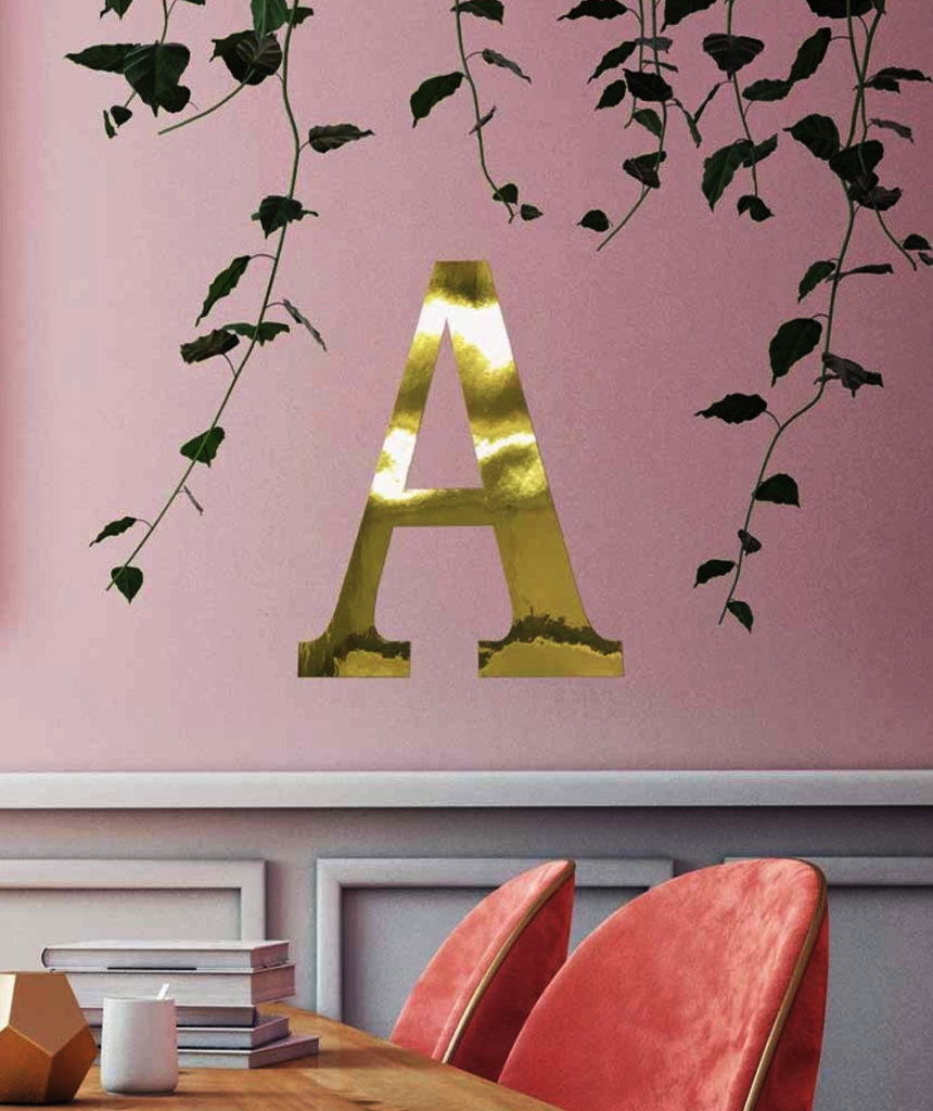 TEXT WALL DECALS | Personalised Initials Logo Name | Removable Cutting ...