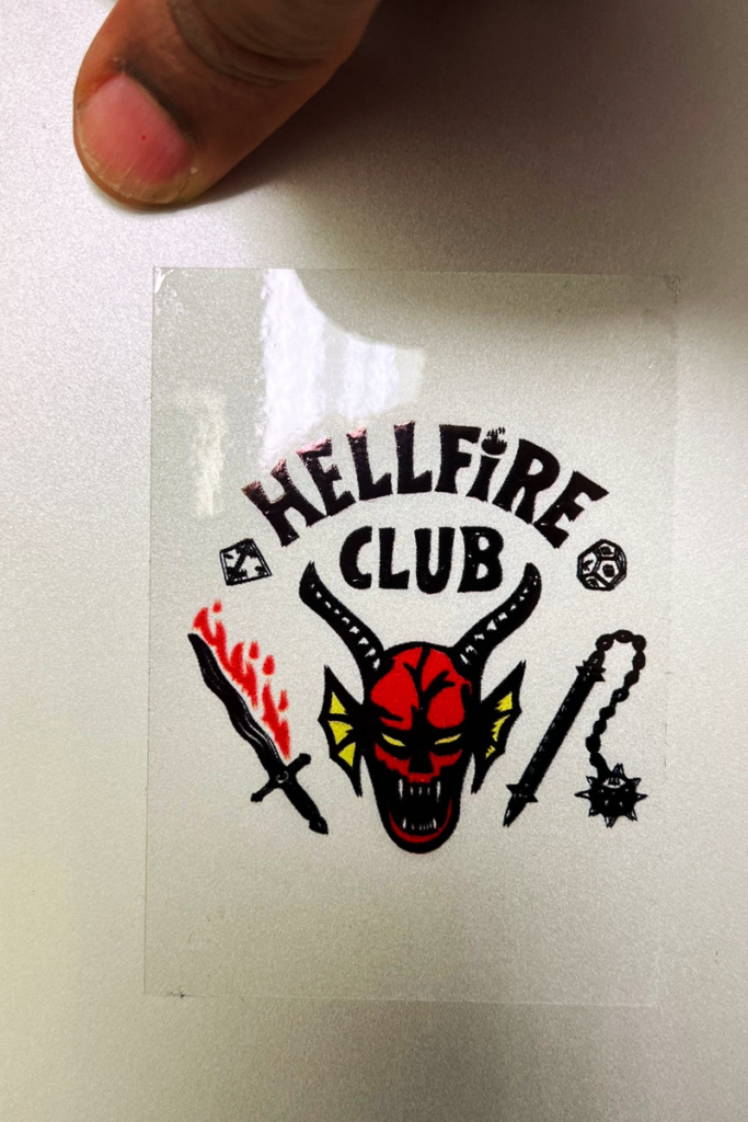 HELLFIRE CLUB PC | Transparent Self-adhesive Laptop Car Stickers ...