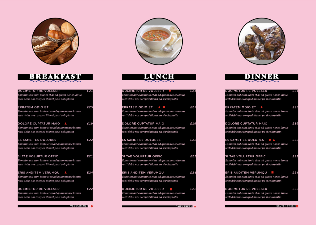 Restaurant Menus - The Ordinary Gift The Ordinary Gift