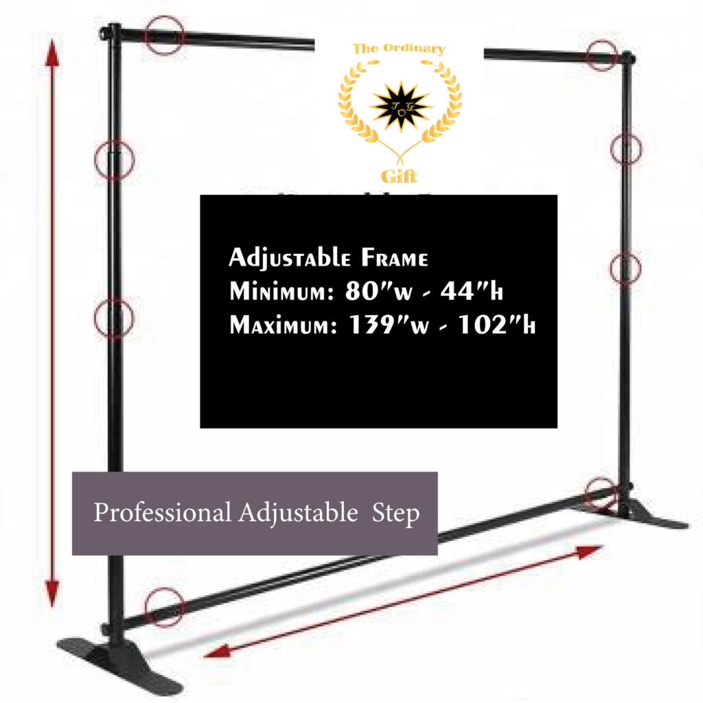ADJUSTABLE STEP and REPEAT BACKDROP STAND | 10x8ft Large Format ...