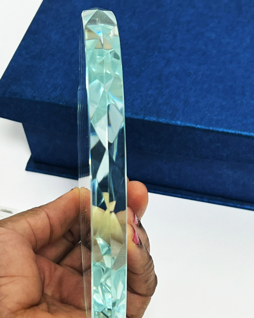Heavyweight Heart Shape Optical k9 Crystal Award Trophy | Custom Design ...